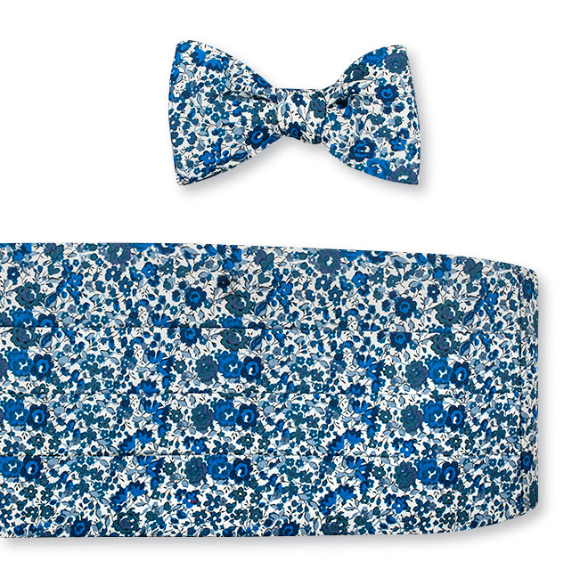 Dark Blue Emma & Georgina Liberty London Cummerbund Set - CB5299 | R ...