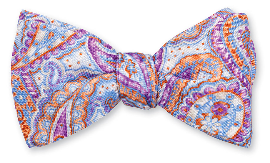 Blue/Purple Bernadette Paisley Bow Tie - B5418 | R. Hanauer Bow Ties