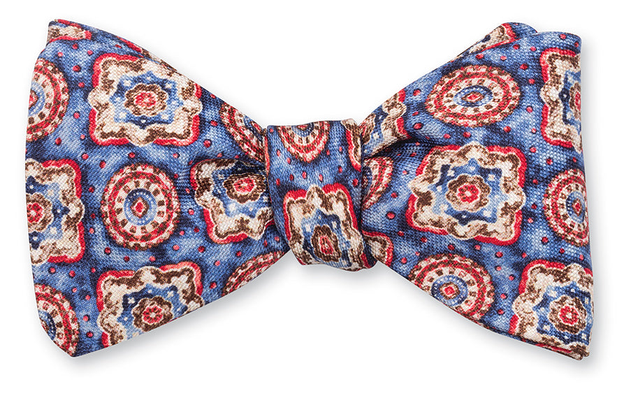 Navy Bernadette Medallions Bow Tie - B5421 | R. Hanauer Bow Ties