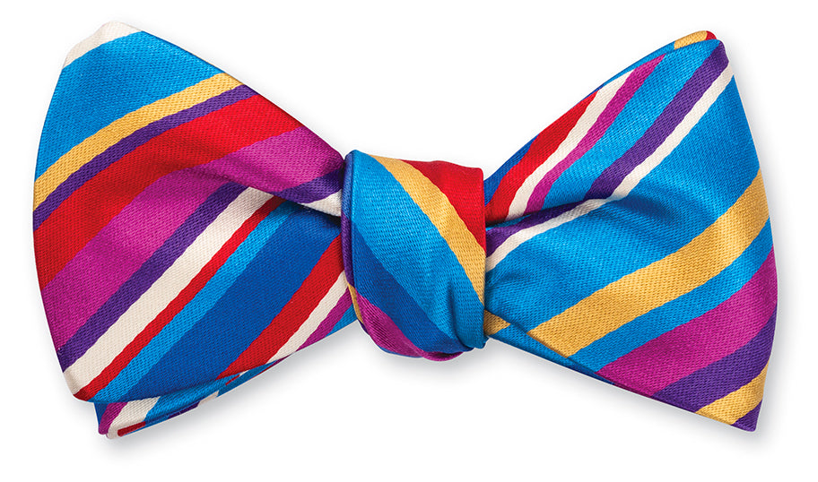 Dempsey Stripes Bow Tie | R. Hanauer Handmade Bow Ties