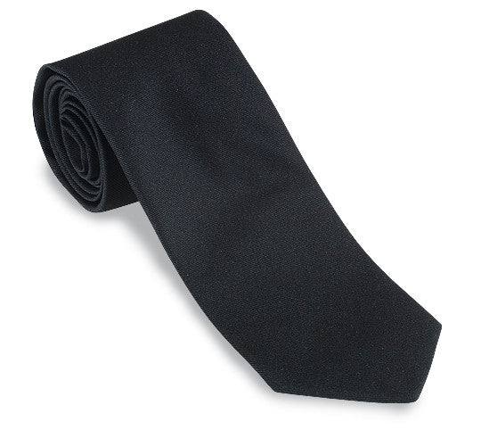 Black Silk Grosgrain Tie - F599 | R. Hanauer Bow Ties